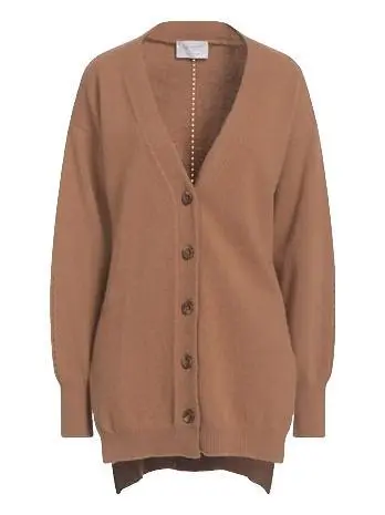 DANIELE FIESOLI Collezione N_01 Camel Merino Wool And Cashmere Cardigan - Beige