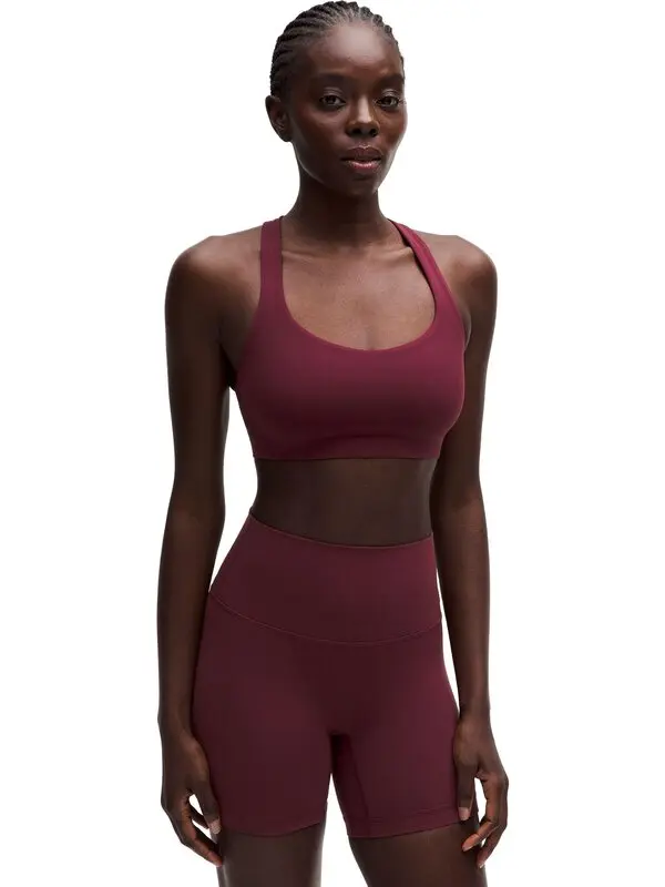 Lululemon Flexyflex Strappy Yoga Bra - Burgundy Bay