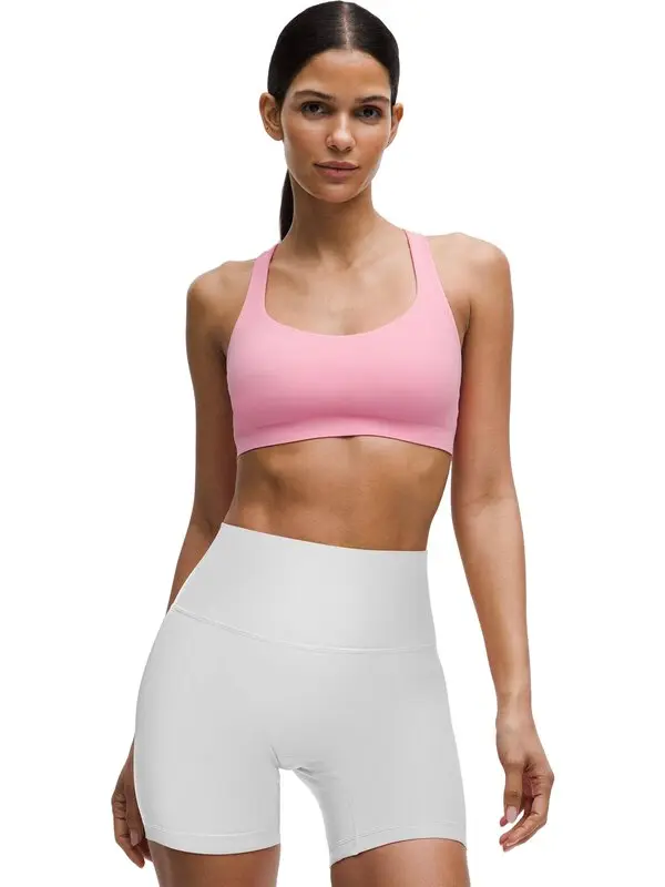 Lululemon Flexyflex Strappy Yoga Bra - Candy Cloud