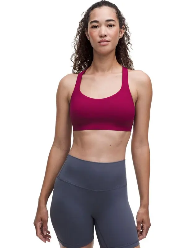 Lululemon Flexyflex Strappy Yoga Bra - Raspberry Rave