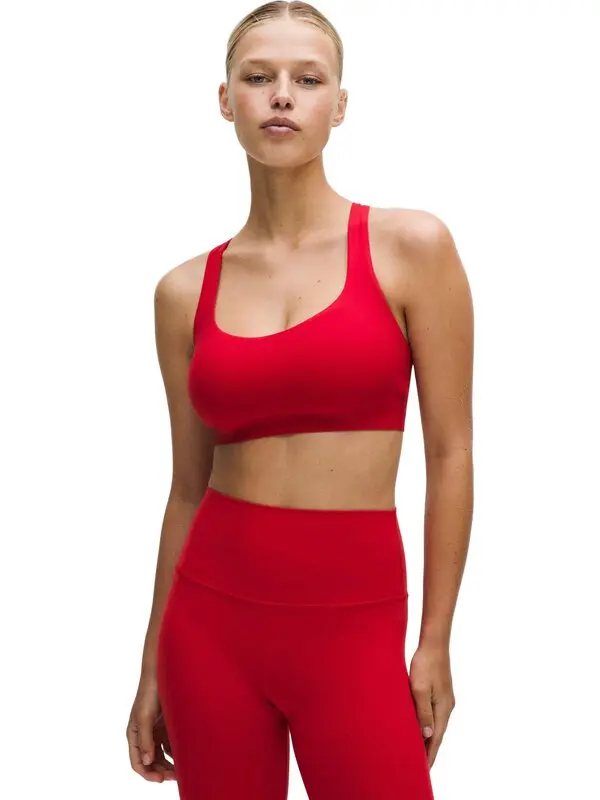Lululemon Flexyflex Strappy Yoga Bra - Oxford Red
