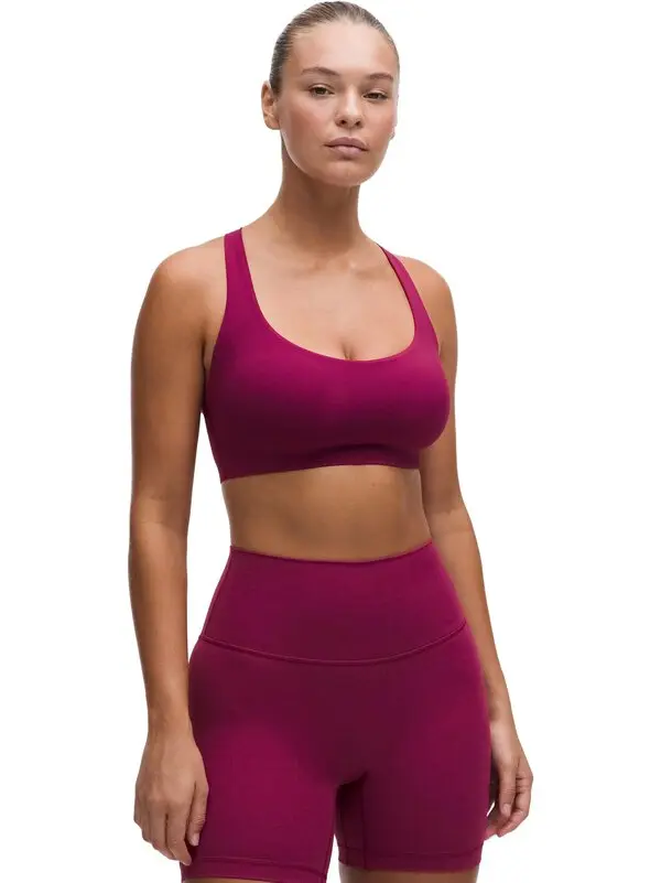 Lululemon Flexyflex Strappy Yoga Bra - Raspberry Rave