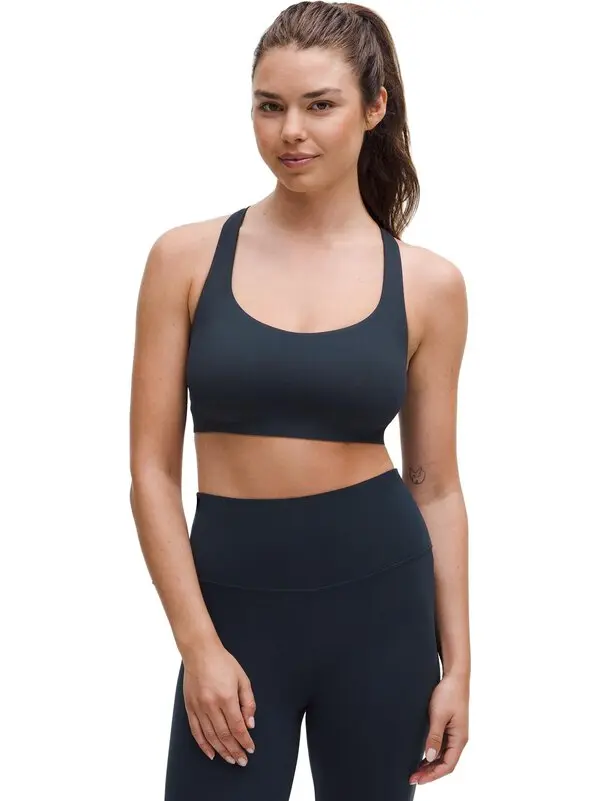 Lululemon Flexyflex Strappy Yoga Bra - True Navy