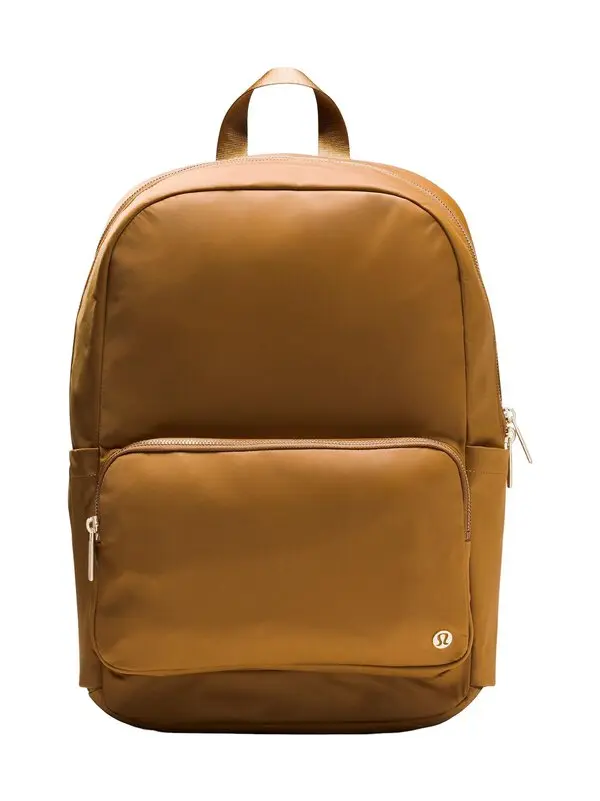 Lululemon Everywhere Backpack 22l - Chestnut Brown/sheer Oak/gold