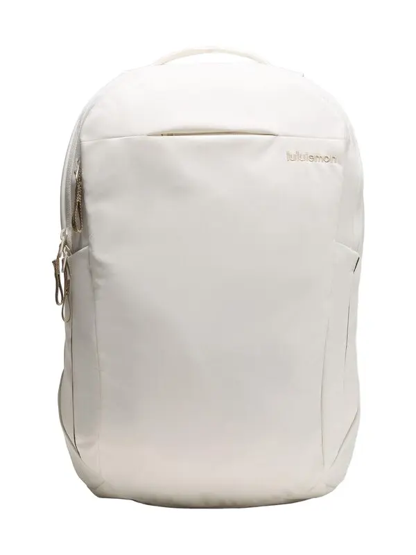 Lululemon Triple-zip Backpack 28l - Light Ivory/wacky Khaki