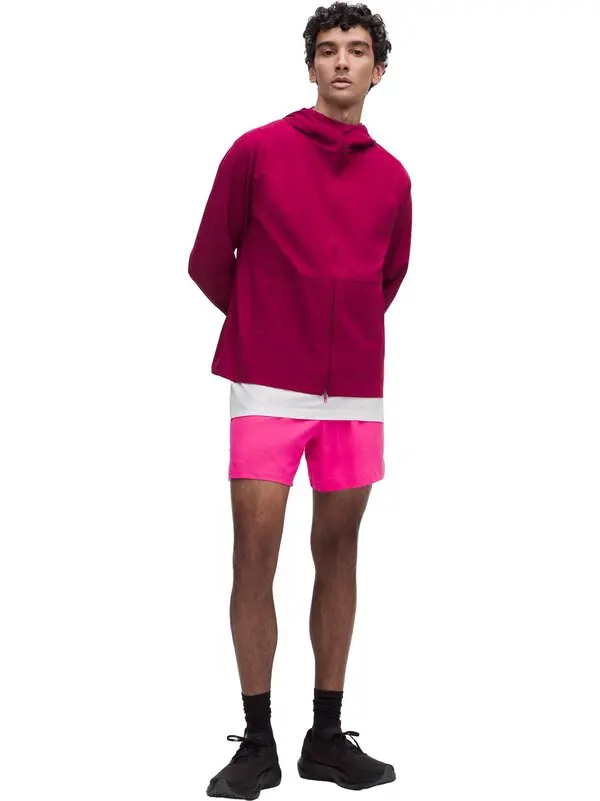 Lululemon Mile Maker Ripstop Linerless Short 6 - Flamingo Fun