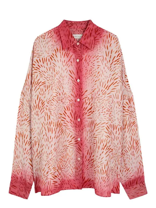Dries Van Noten Casia Printed Silk Shirt - Multicoloured 1