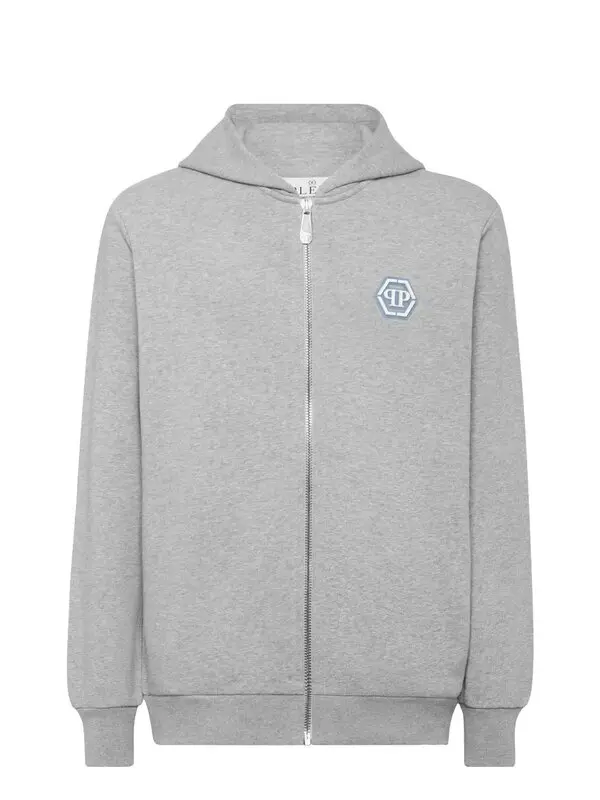 Philipp Plein Zip-up Hoodie - Grey