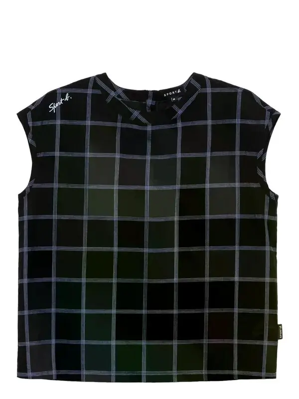 SPORT B. BY AGNÈS B. Checked Tank Top - Black