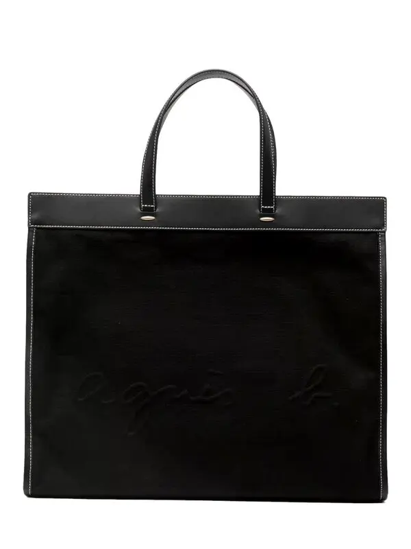 AGNÈS B. Canvas Tote - Black