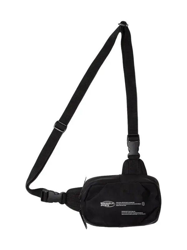 MAKAVELIC Logo-print Messenger Bag - Black