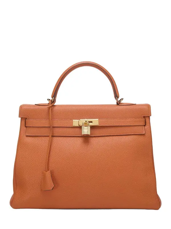 Hermès Togo Kelly Retourne 35 - Orange