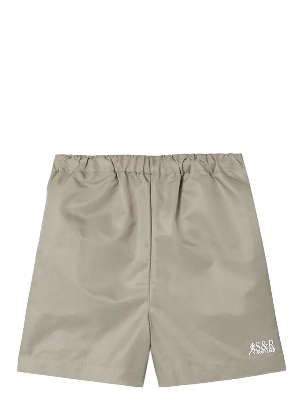 SPORTY & RICH Shell Shorts - Neutrals
