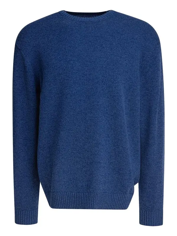 BEAMS Lily Yarn Sweater - Blue
