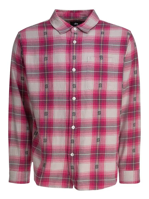 StÜssy Motif Plaid Shirt - Pink