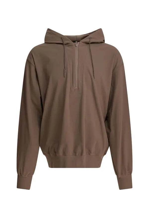 DAIWA PIER39 Half-zip Hoodie - Beige