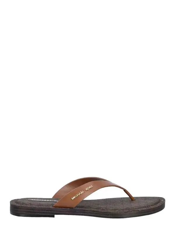 Michael Kors Leather Sandals - Brown