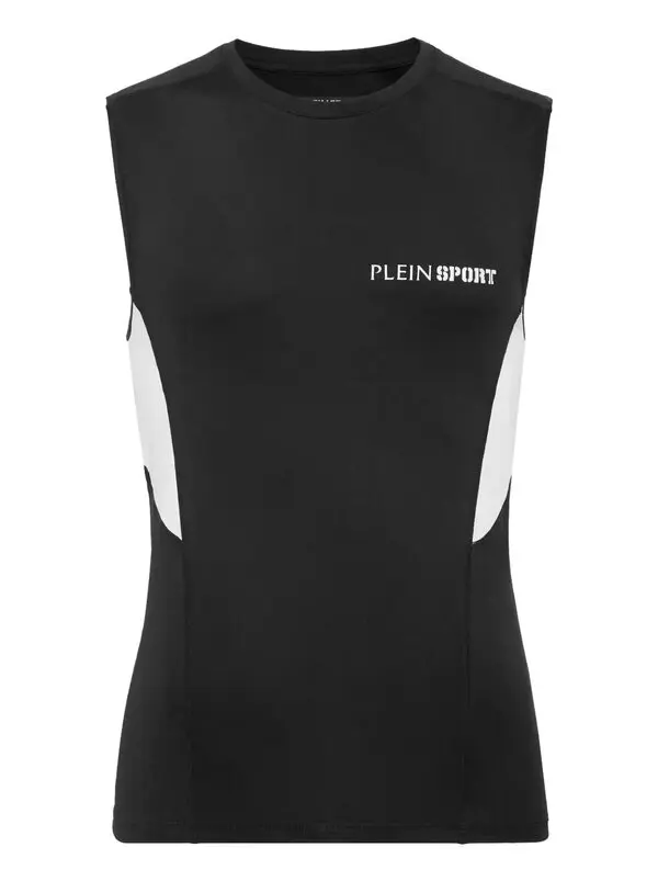 PLEIN SPORT Logo-print Tank Top - Black