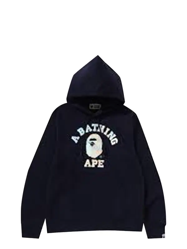 A BATHING APE Aurora College Pullover Hoodie - Blue