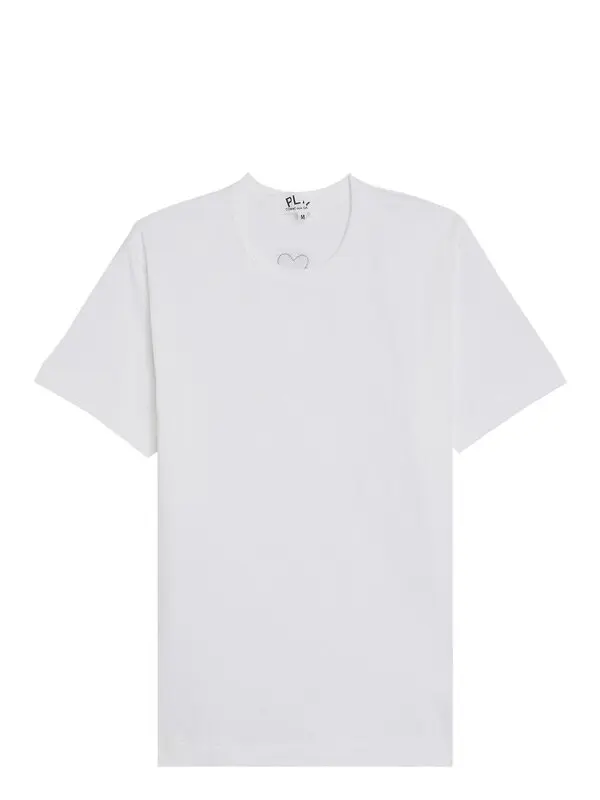 Play Comme Des Garcon Back Emblem T-shirt - White