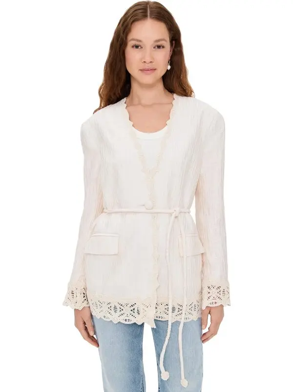 SABINA MUSAYEV Halter Jacket - Ivory