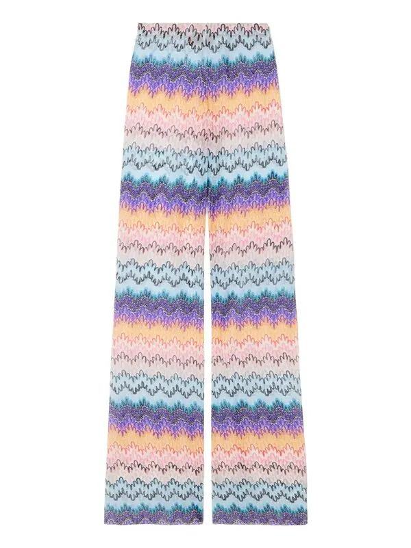 Missoni Printed Mesh Flared Pants - Multi