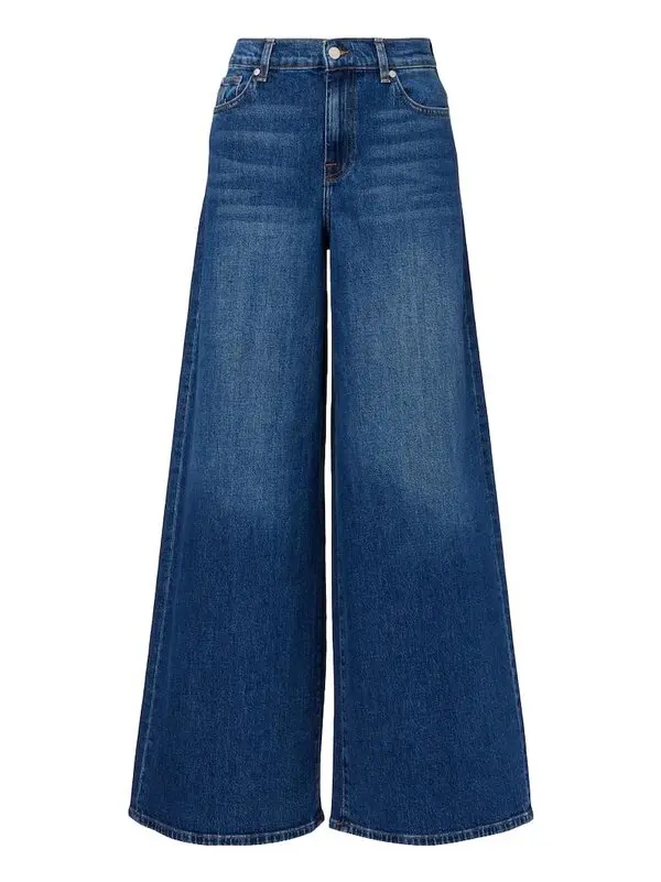 7 For All Mankind Marie Wide-leg Jeans - Blue