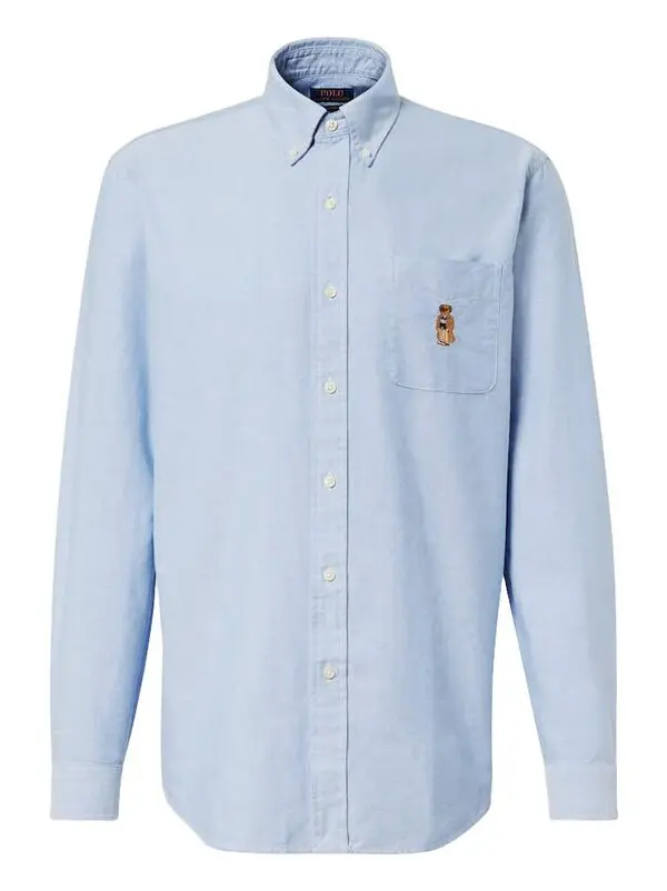 Polo Ralph Lauren Embroidered Cotton Shirt - Blue