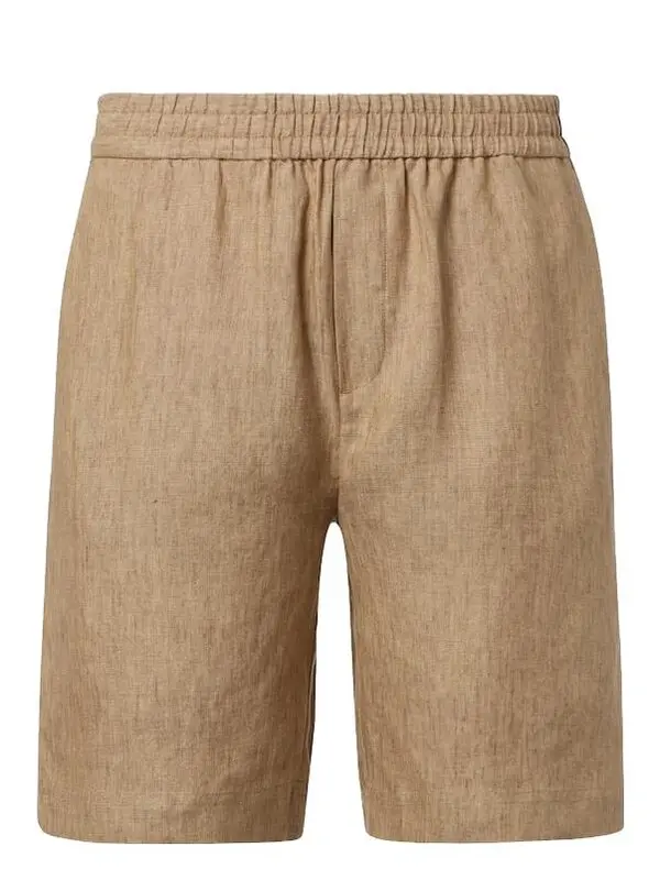 Sunspel Linen Shorts - Beige