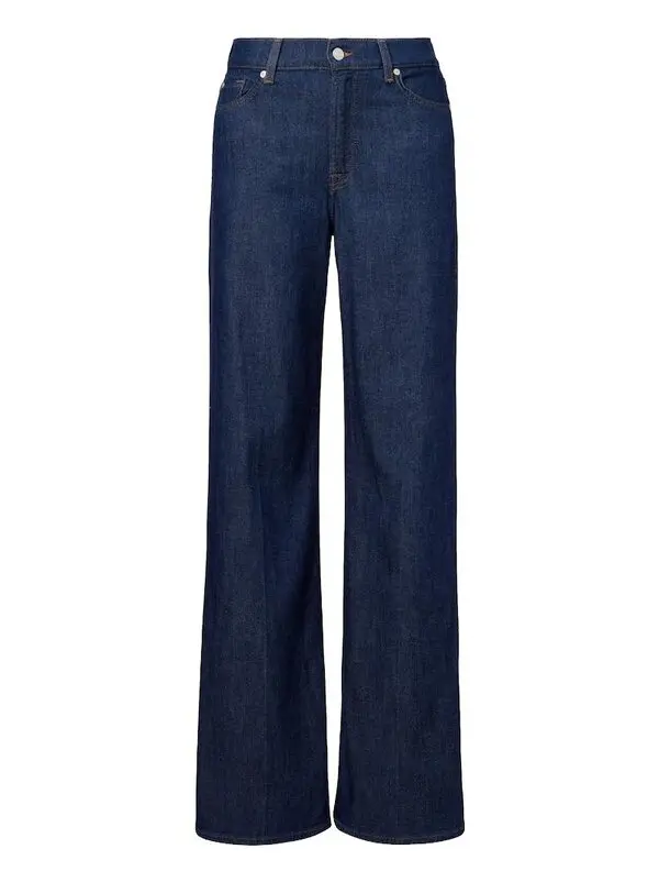 7 For All Mankind Lotta Wide-leg Jeans - Blue
