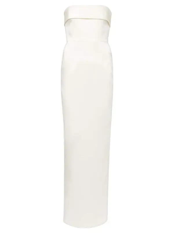 THE NEW ARRIVALS ILKYAZ OZEL Bridal Rhea Satin Gown - White