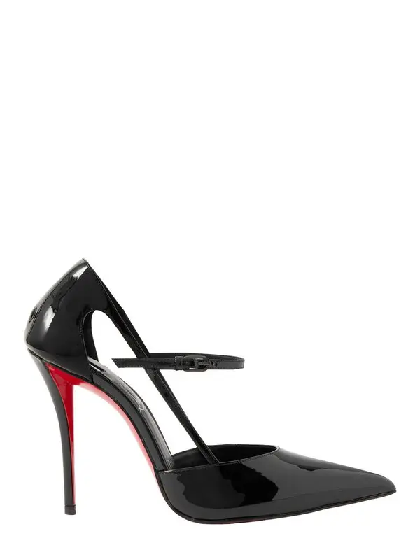 CHRISTIAN LOUBOUTIN Miss Z 100 Patent-leather Pumps - Black