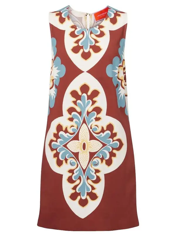 La DoubleJ Printed Satin Shift Dress - Multicoloured