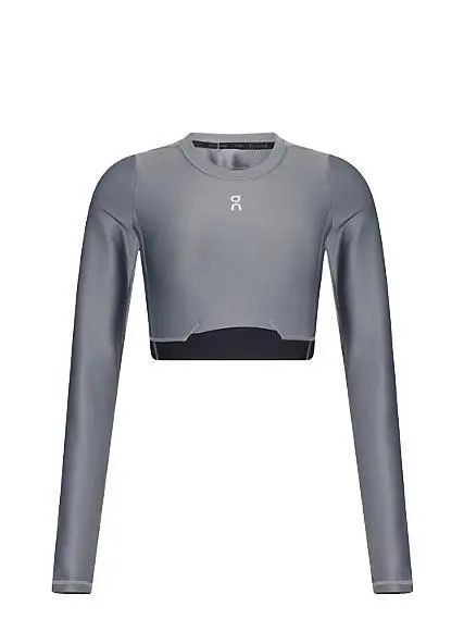 On Stretch-jersey Cropped Top - Rock