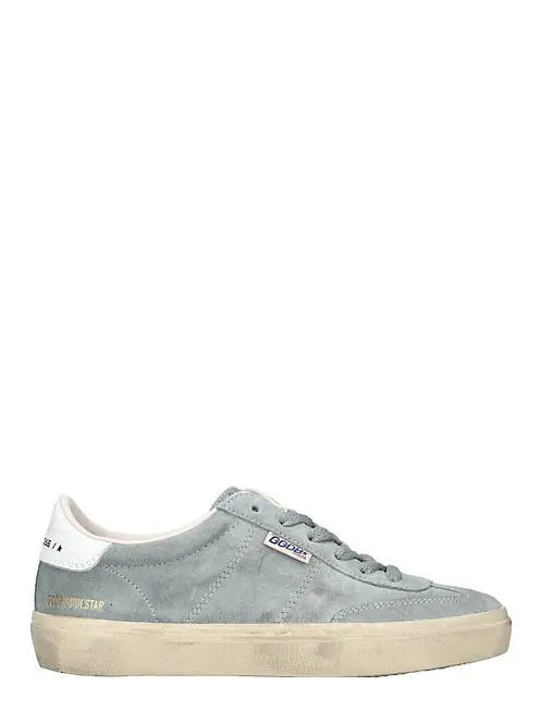 GOLDEN GOOSE Soul Star Suede Low-top Trainers - Grey/p.cmb