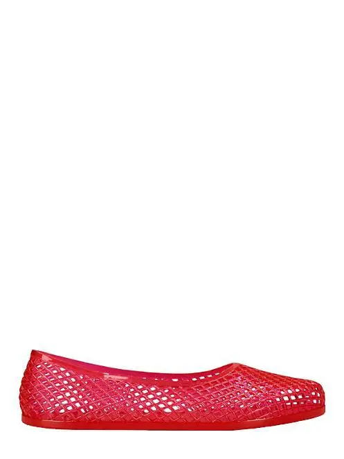 ANCIENT GREEK SANDALS Iro Mesh-textured Pvc Ballet Flats - Red