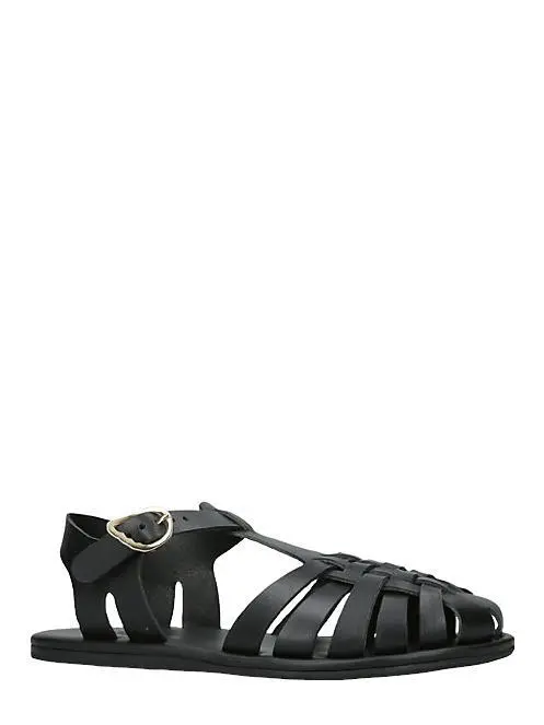ANCIENT GREEK SANDALS Karina Leather Sandals - Black
