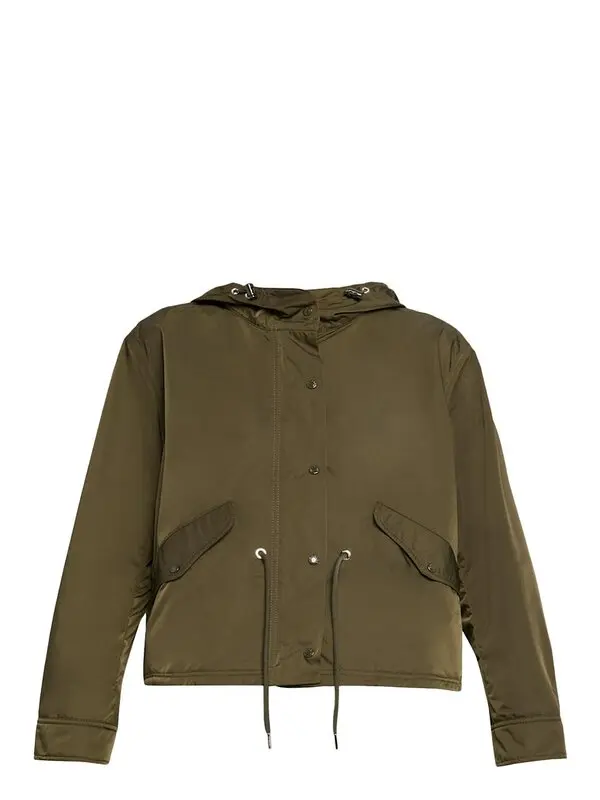 Moncler Noizay Short Parka Jacket - Olive