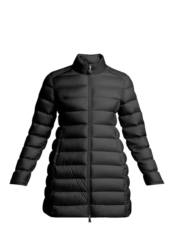 Moncler Igesse Long Down Puffer Coat - Black