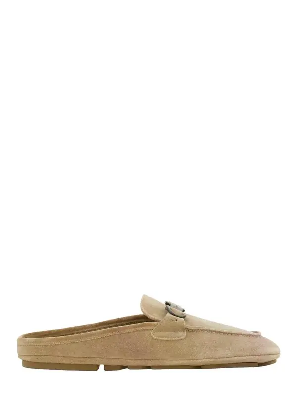FERRAGAMO Suede Slippers - Neutrals