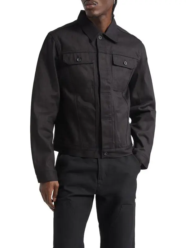 JKEEFER Jacob Type 3 Cotton Trucker Jacket - Black
