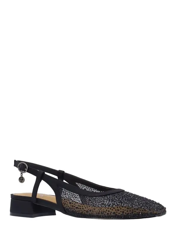 J. Reneé Layton Slingback Flat - Black