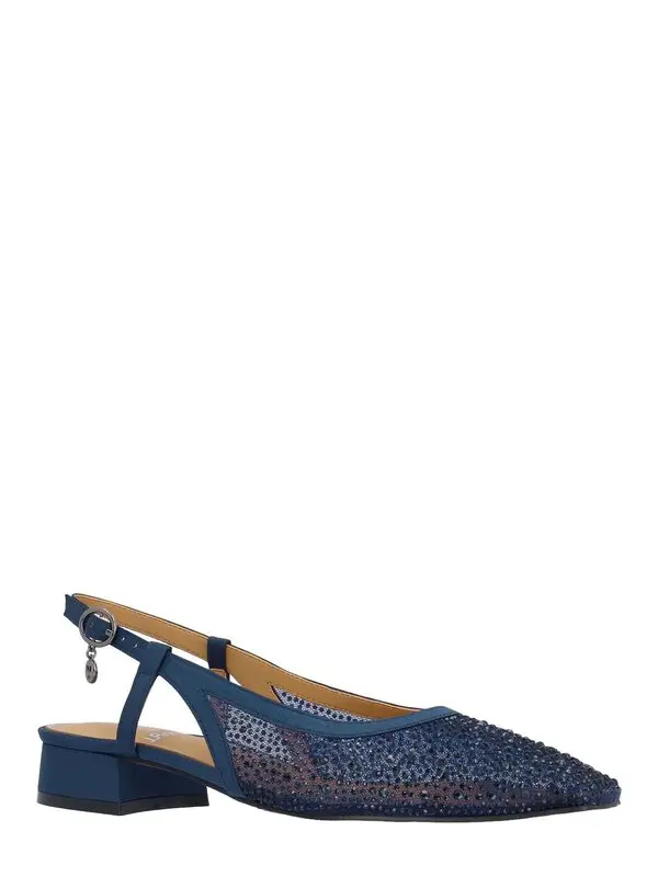 J. Reneé Layton Slingback Flat - Navy