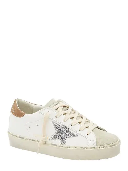 GOLDEN GOOSE Hi Star Platform Sneakers - White/ice/silver/taupe
