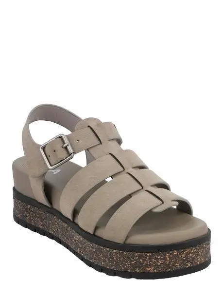 Mia Kaja Platform Fisherman Sandal - Taupe