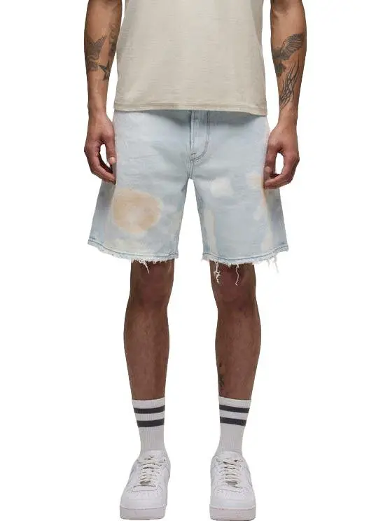 Hudson Jeans Clint Relaxed Denim Shorts - Bleached Cloud