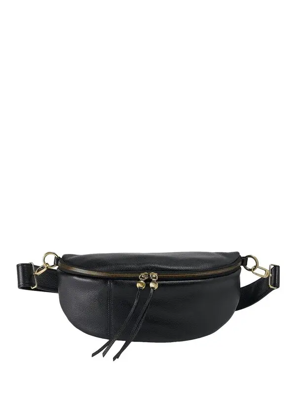 Hobo Hunter Leather Belt Bag - Black