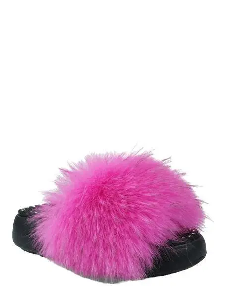 ZIGI Fabbi Faux Fur Platform Sandal - Fuchsia