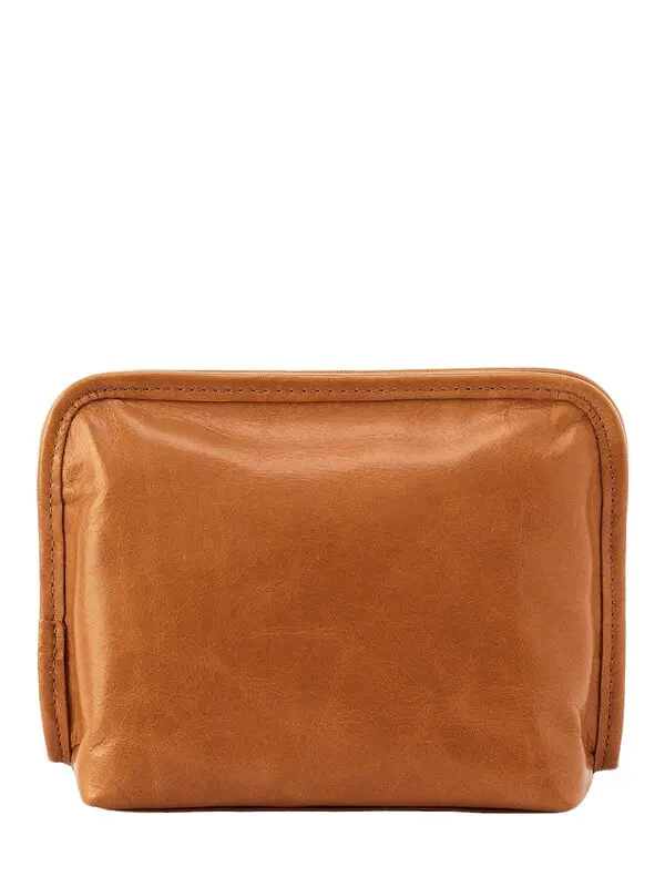 Hobo Beauty Leather Cosmetics Case - Truffle