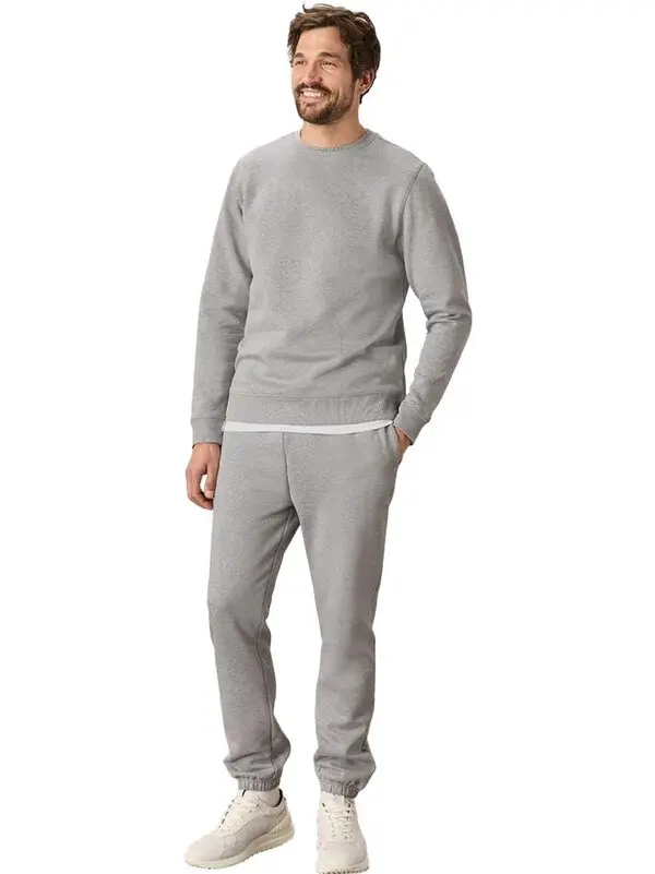 PACT Organic Brushed Fleece Sweatpant - Heather Grey